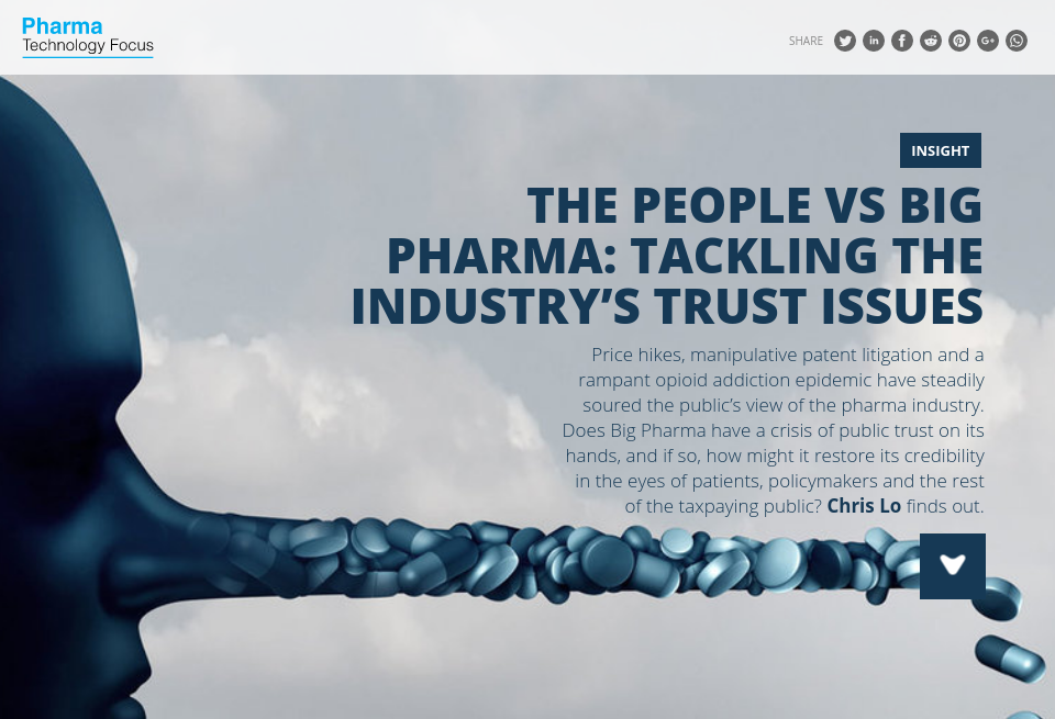 The People vs Big Pharma: tackling the industry’s trust issues - Pharma ...